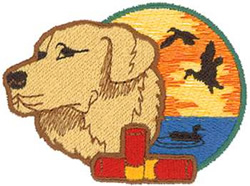 Yellow Lab Embroidery Design | EmbroideryDesigns.com
