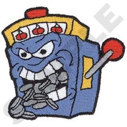 Slot Machine Face Embroidery Design | EmbroideryDesigns.com