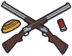 Shot Guns Embroidery Design | EmbroideryDesigns.com