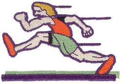 Mens Track Embroidery Design | EmbroideryDesigns.com
