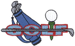 Golf Logo Embroidery Design | EmbroideryDesigns.com