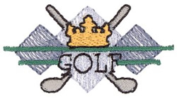 Golf Logo Embroidery Design | EmbroideryDesigns.com