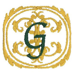 Golf Monogram Embroidery Design | EmbroideryDesigns.com