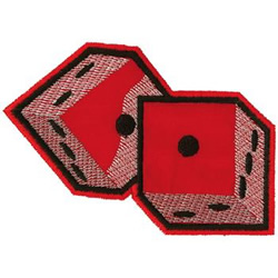 Applique Dice Embroidery Design | EmbroideryDesigns.com