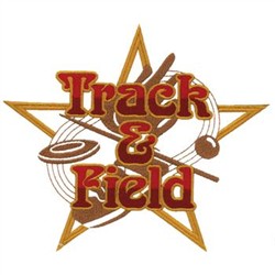 Track & Field Embroidery Design | EmbroideryDesigns.com