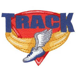 Track Embroidery Design | EmbroideryDesigns.com
