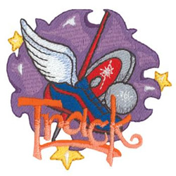 Track Embroidery Design | EmbroideryDesigns.com