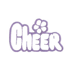 Cheer Embroidery Design | EmbroideryDesigns.com