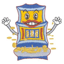 Cute Slot Machine Embroidery Design | EmbroideryDesigns.com