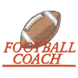 Football Coach Embroidery Design | EmbroideryDesigns.com