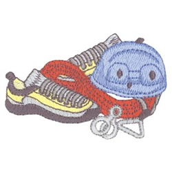 Rock Climbing Gear Embroidery Design | EmbroideryDesigns.com
