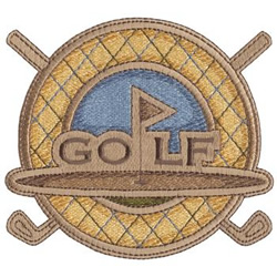 Golf Embroidery Design | EmbroideryDesigns.com