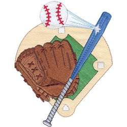 Softball Embroidery Design | EmbroideryDesigns.com