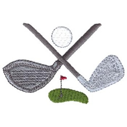 Golf Logo Embroidery Design | EmbroideryDesigns.com