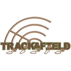 Track & Field Embroidery Design | EmbroideryDesigns.com