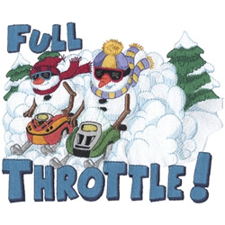 Full Throttle Embroidery Design | EmbroideryDesigns.com