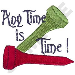 Golf Tee Embroidery Design | EmbroideryDesigns.com