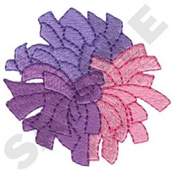 Tri-color Pom Pom Embroidery Design | EmbroideryDesigns.com
