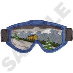 Board Goggles Embroidery Design | EmbroideryDesigns.com