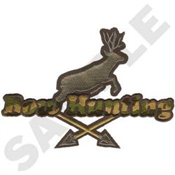 Bow Hunting Embroidery Design | EmbroideryDesigns.com