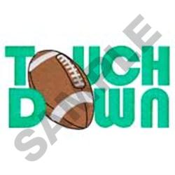 Football Touchdown Embroidery Design | EmbroideryDesigns.com