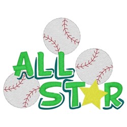 All Star Embroidery Design | EmbroideryDesigns.com