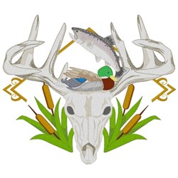 Hunting and Fishing Embroidery Design | EmbroideryDesigns.com