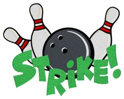 Bowling Embroidery Design | EmbroideryDesigns.com
