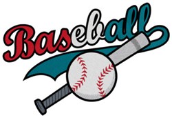 Baseball Embroidery Design | EmbroideryDesigns.com