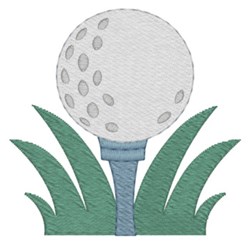 Golf Tee Embroidery Design | EmbroideryDesigns.com