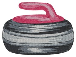 Curling Stone Embroidery Design | EmbroideryDesigns.com