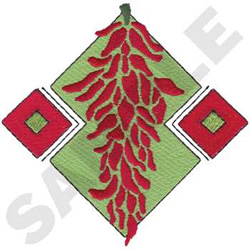 Chili Ristra Embroidery Design | EmbroideryDesigns.com