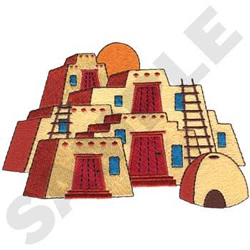 Pueblo Embroidery Design | EmbroideryDesigns.com