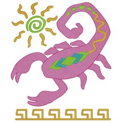 Colorful Scorpion Embroidery Design | EmbroideryDesigns.com