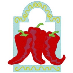 Chili Peppers Embroidery Design | EmbroideryDesigns.com