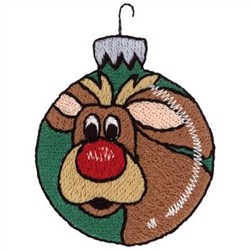Rudolph Bulb Embroidery Design | EmbroideryDesigns.com