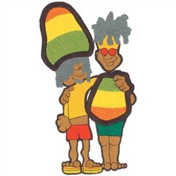 Rasta Folk Applique Embroidery Design | EmbroideryDesigns.com