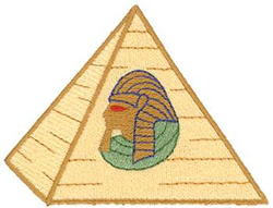 Egyptian Pyramid Embroidery Design | EmbroideryDesigns.com
