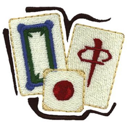 Mah Jong Embroidery Design | EmbroideryDesigns.com