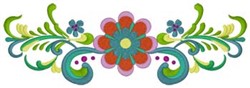 Rosemaling Border Embroidery Design | EmbroideryDesigns.com