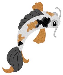 Koi Fish Embroidery Design | EmbroideryDesigns.com