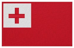 Tonga Flag Embroidery Design | EmbroideryDesigns.com