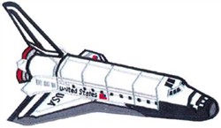 Space Shuttle Applique Embroidery Design | EmbroideryDesigns.com