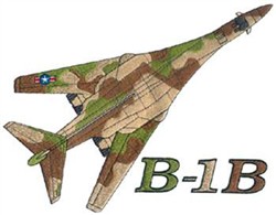 B-1B Bomber Embroidery Design | EmbroideryDesigns.com