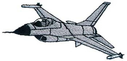 F-16 Fighter Embroidery Design | EmbroideryDesigns.com
