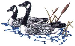 Canadian Geese Embroidery Design | EmbroideryDesigns.com