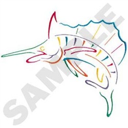 Large Sailfish Embroidery Design | EmbroideryDesigns.com