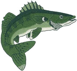 Walleye Embroidery Design | EmbroideryDesigns.com