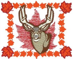 Mule Deer Embroidery Design | EmbroideryDesigns.com
