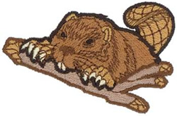 Beaver Embroidery Design | EmbroideryDesigns.com